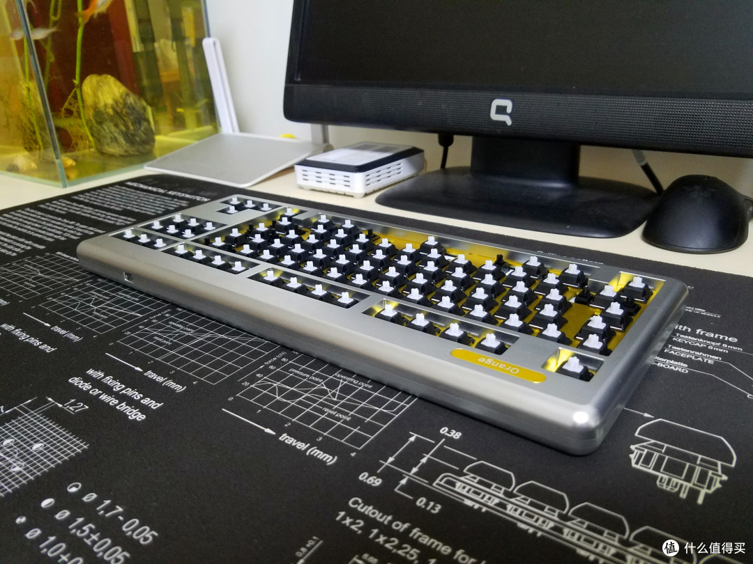 我终于克服了懒癌—Fox Lab Orange80 客制化键盘 成品晒物_键盘_什么值得买