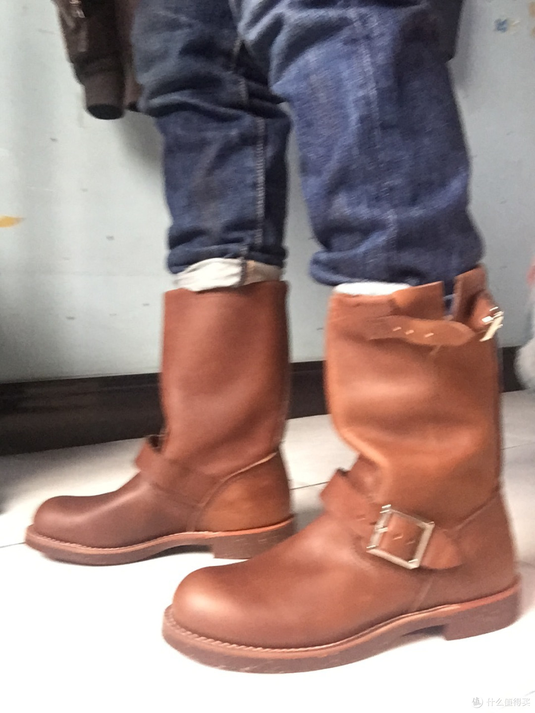 RED WING 红翼11寸2991工程师靴 Red Wing 11" Heritage Engineer Cork 开箱_男靴_什么值得买