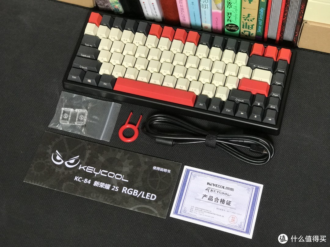 KeyCool 凯酷 荣耀84 伯爵红 机械键盘 简评_键盘_什么值得买