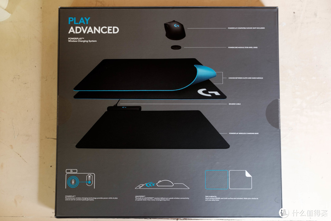 这才是无线鼠标应有的样子——罗技 Powerplay 无线充电系统开箱_鼠标垫_什么值得买