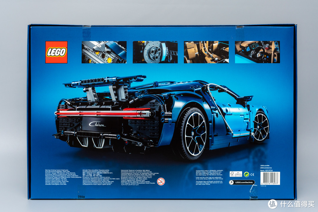 速度与性能的激情、科技与玩具的融合：LEGO 42083 Bugatti-Chiron（布加迪奇龙车模）评测_玩具_什么值得买