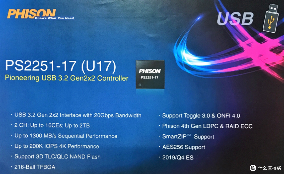 狂飙1.3G/s：Phison 群联 发布 PS2251-17 主控，移动SSD固态硬盘专用_电脑配件_什么值得买