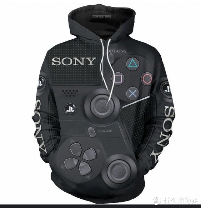 设计一言难尽：潮牌gopostore推出PlayStation4手柄主题印花服装_游戏周边_什么值得买