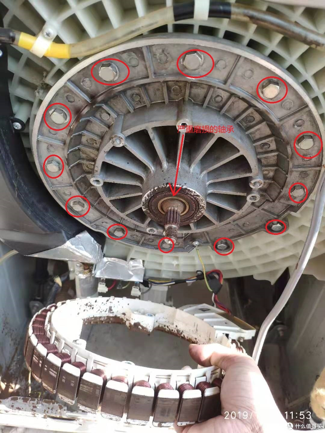 三洋XQG65-L903BHS洗衣机轴承水封二次更换记录_家电安装_什么值得买