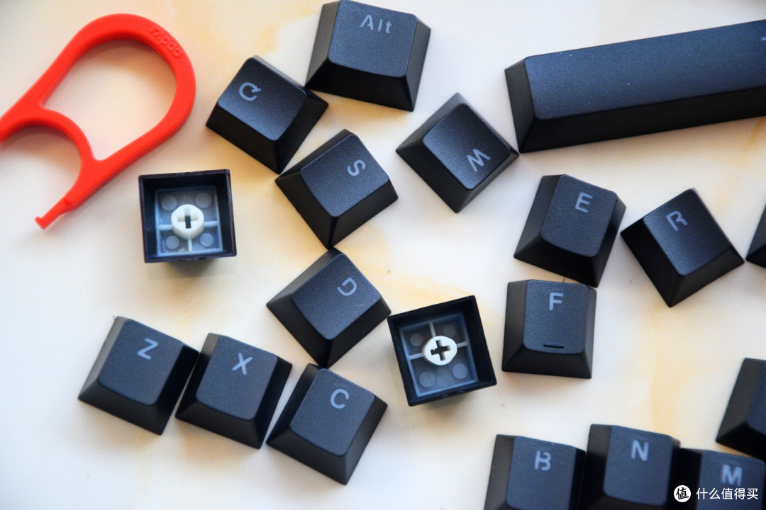入手雷柏V808机械键盘，原厂Cherry MX轴+键线分离，使用真方便_键盘_什么值得买