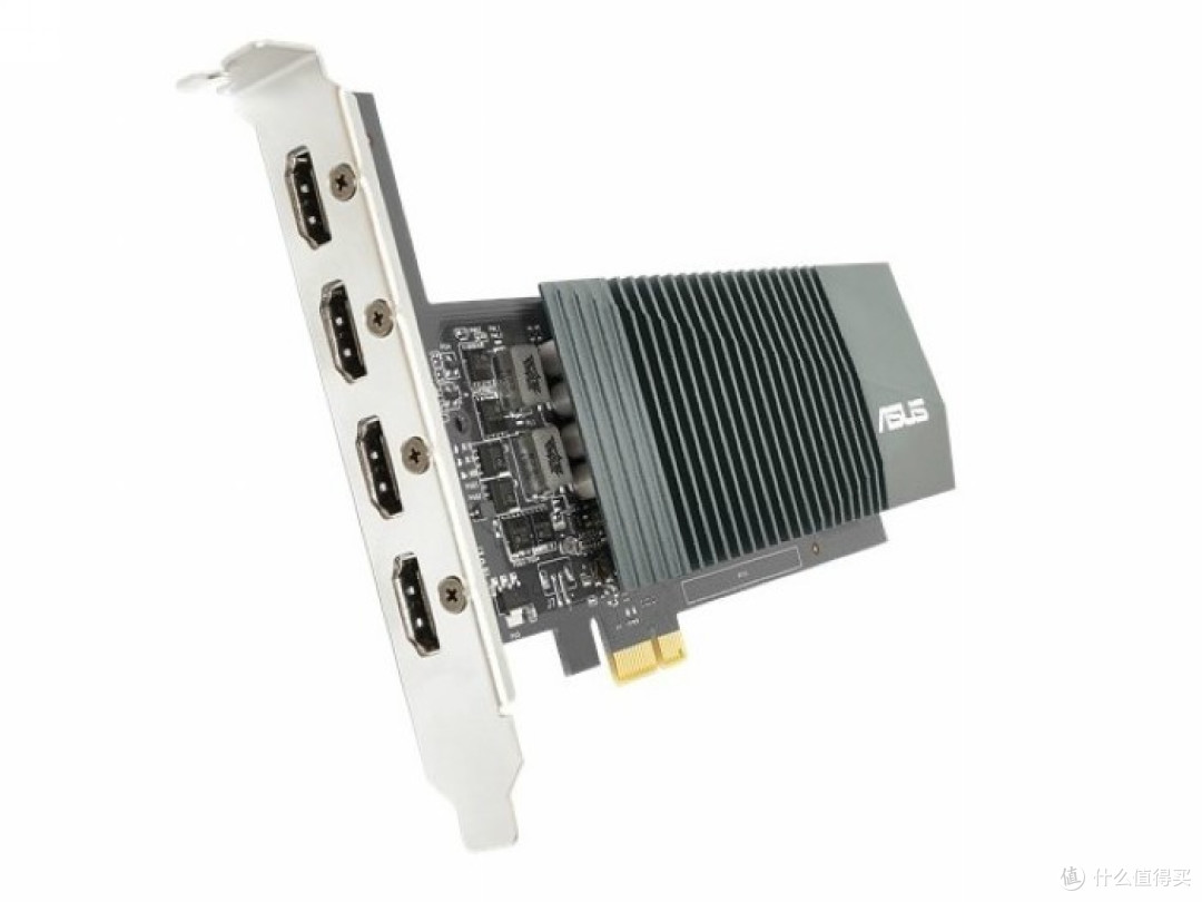 支持4路输出的刀卡：华硕发布 GT 710 Fanless单槽显卡_显卡_什么值得买