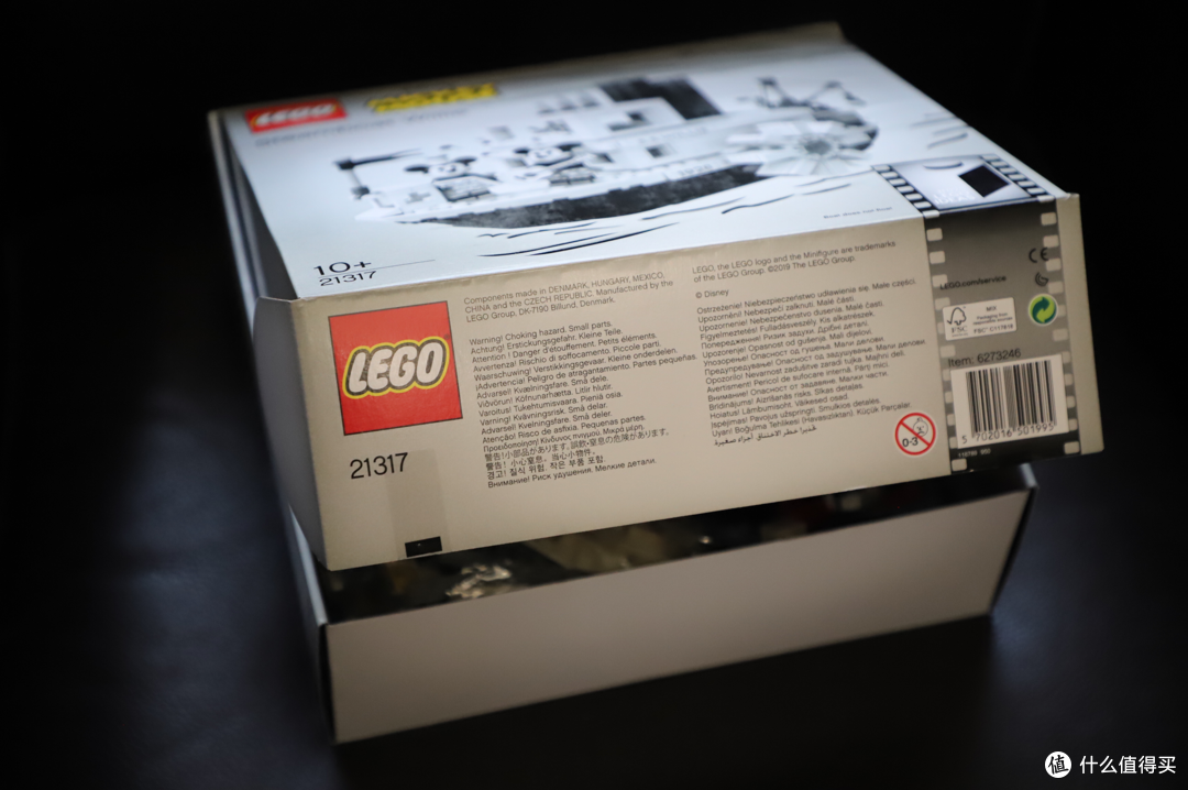 LEGO 21317 ideas 米老鼠90周年 黑白灰威利号汽船_拼插积木_什么值得买