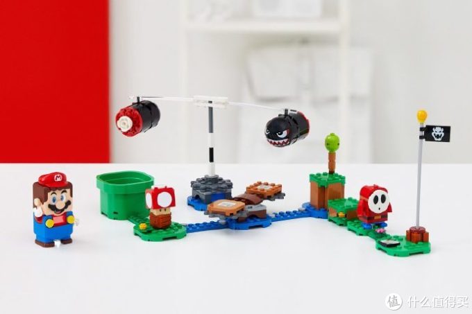 乐高拼插积木_LEGO 乐高 Super Mario超级马力欧系列 71366 大炮弹刺客发射扩展关卡多少钱-什么值得买