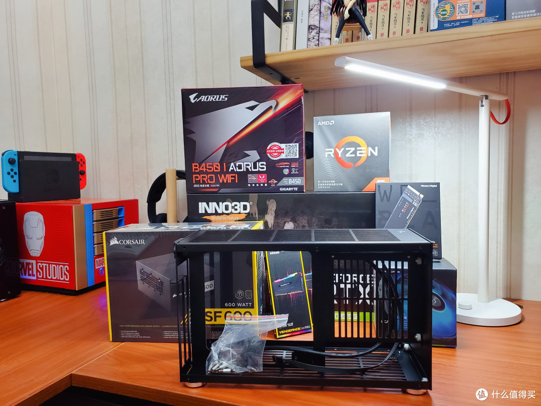 放得下三风扇显卡，却比A4还小的itx——k55机箱装机_CPU_什么值得买