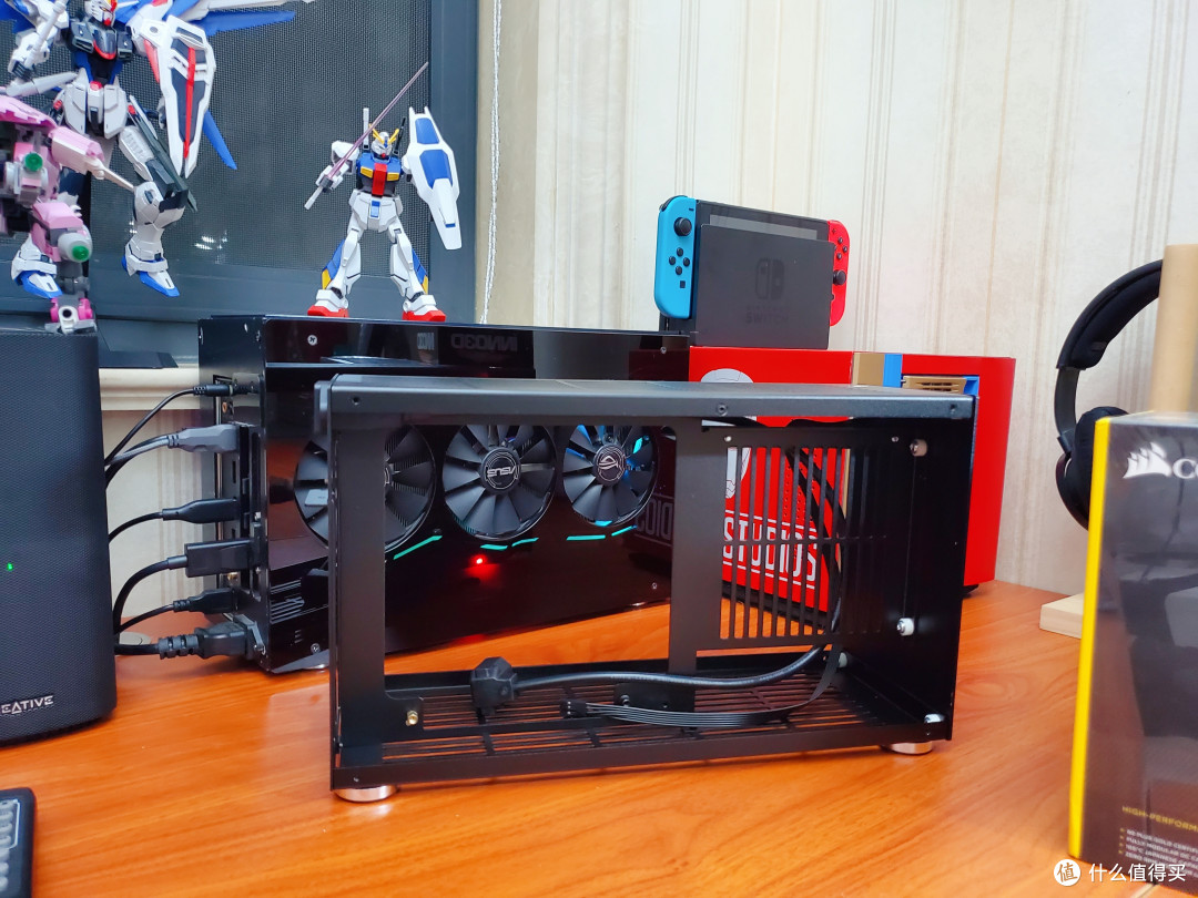 放得下三风扇显卡，却比A4还小的itx——k55机箱装机_CPU_什么值得买