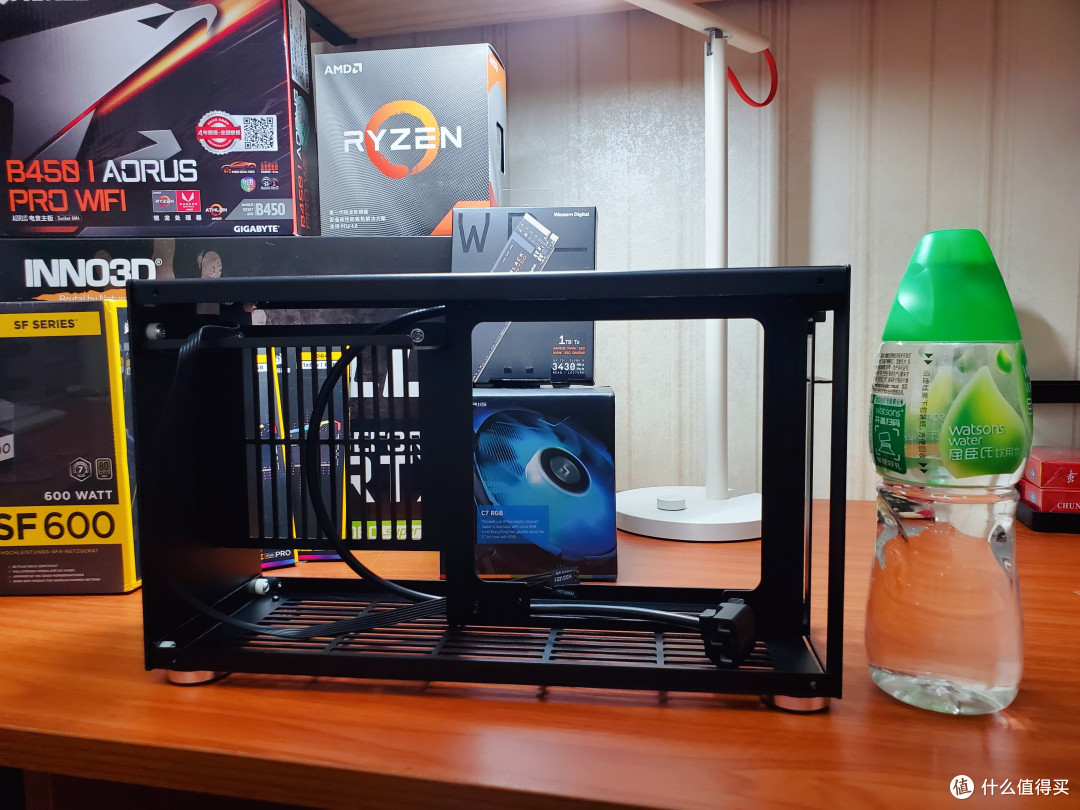 放得下三风扇显卡，却比A4还小的itx——k55机箱装机_CPU_什么值得买