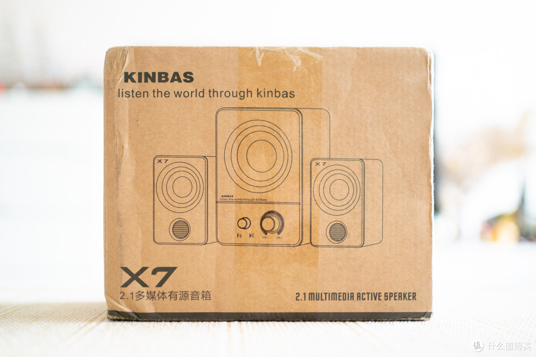 19块9国产2.1低音炮到手：KINBAS-X7音箱晒单简评_蓝牙音箱_什么值得买