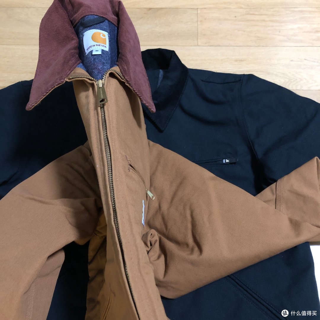 没内味了，但更好穿了：carhartt主线103828与J001对比_男士夹克_什么值得买