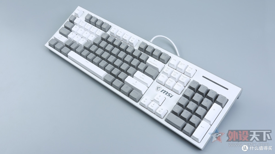 微星GK50Z Pixel游戏机械键盘评测：“灰”出新高度_键盘_什么值得买