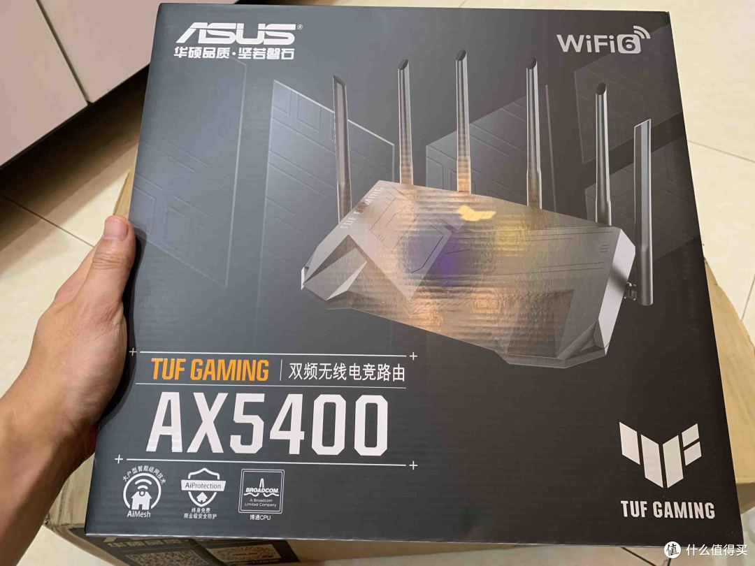 华硕TUF GAMING AX5400路由器开箱简测_路由器_什么值得买