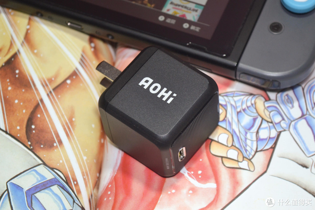 给SWITCH的新装备 Aohi 65W氮化镓GaN快充PD充电器_充电器_什么值得买