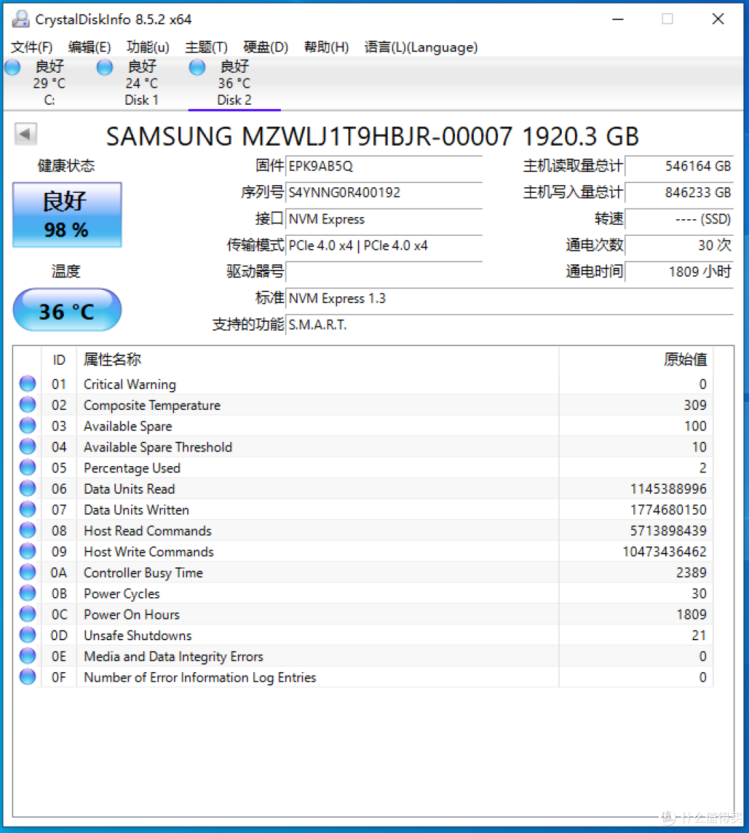 PM1733 1.92T怎么样 PM1733 1.92T评测_什么值得买