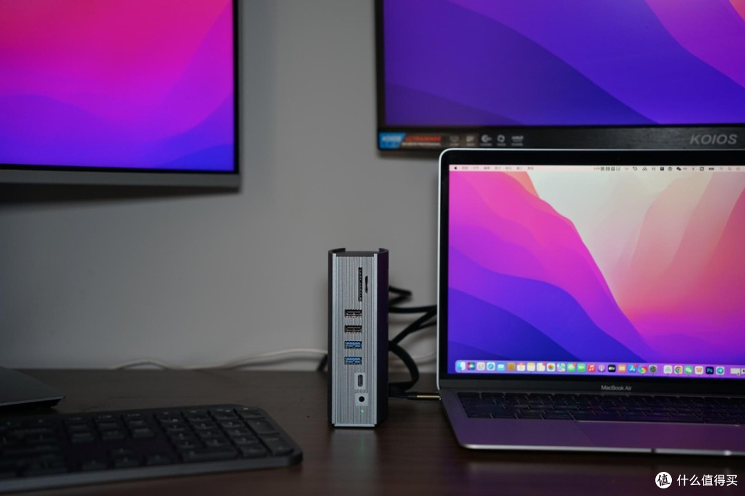 M1 MacBook双屏扩展方案：一台奥睿科Type-C 15合1多功能扩展坞搞定_接口转换器_什么值得买