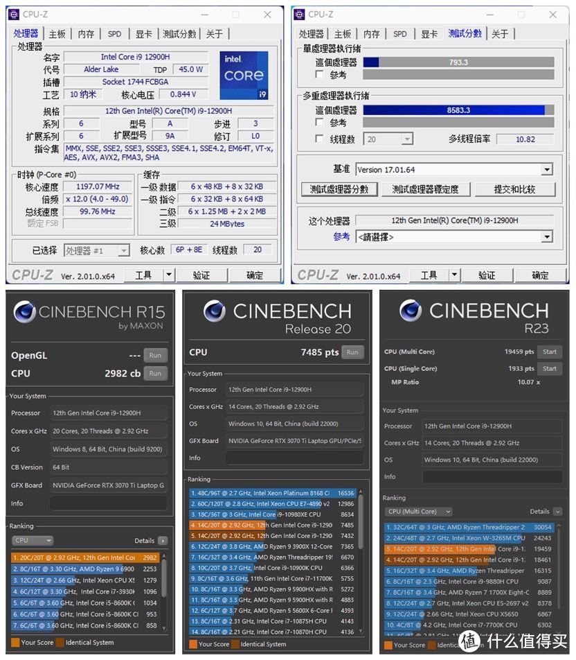 英特尔酷睿 i9-12900H + RTX 3070 Ti 水冷超频游戏本到底有多强？机械师星辰 17 测评详解_游戏本_什么值得买