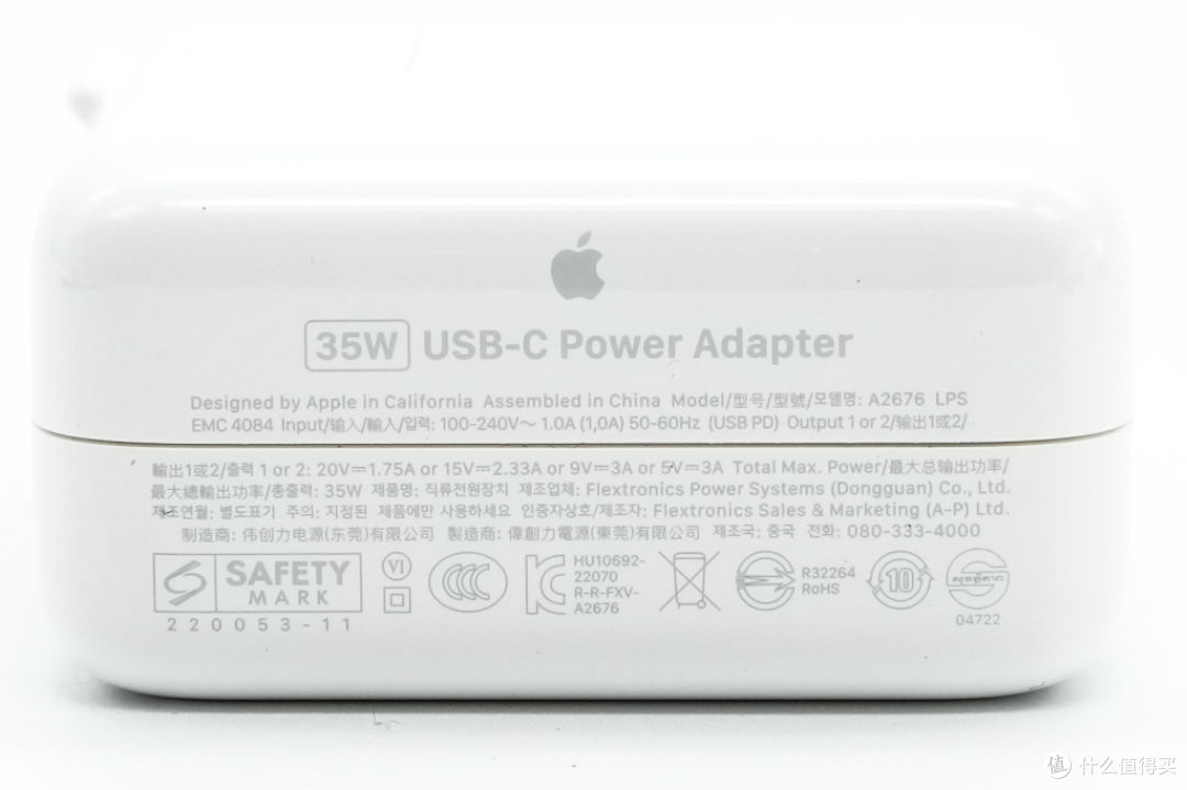拆解报告：Apple苹果原装35W双C口快充充电器A2676_充电器_什么值得买