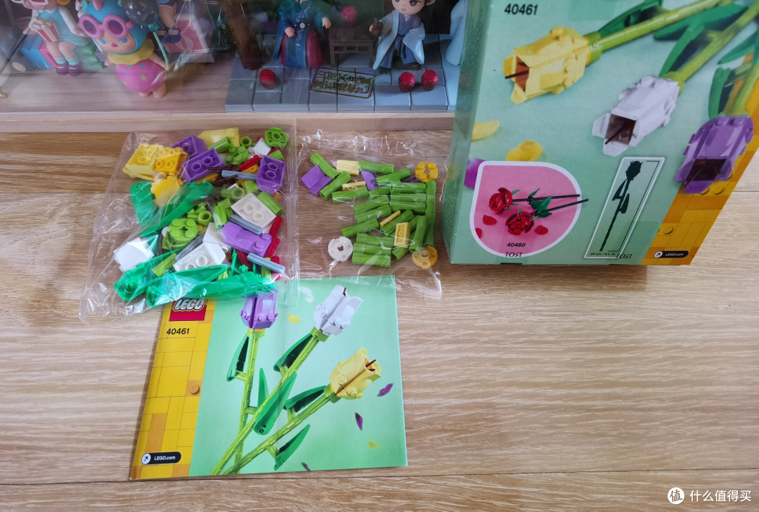花束再添新品种：乐高40461郁金香拼起来_拼插积木_什么值得买