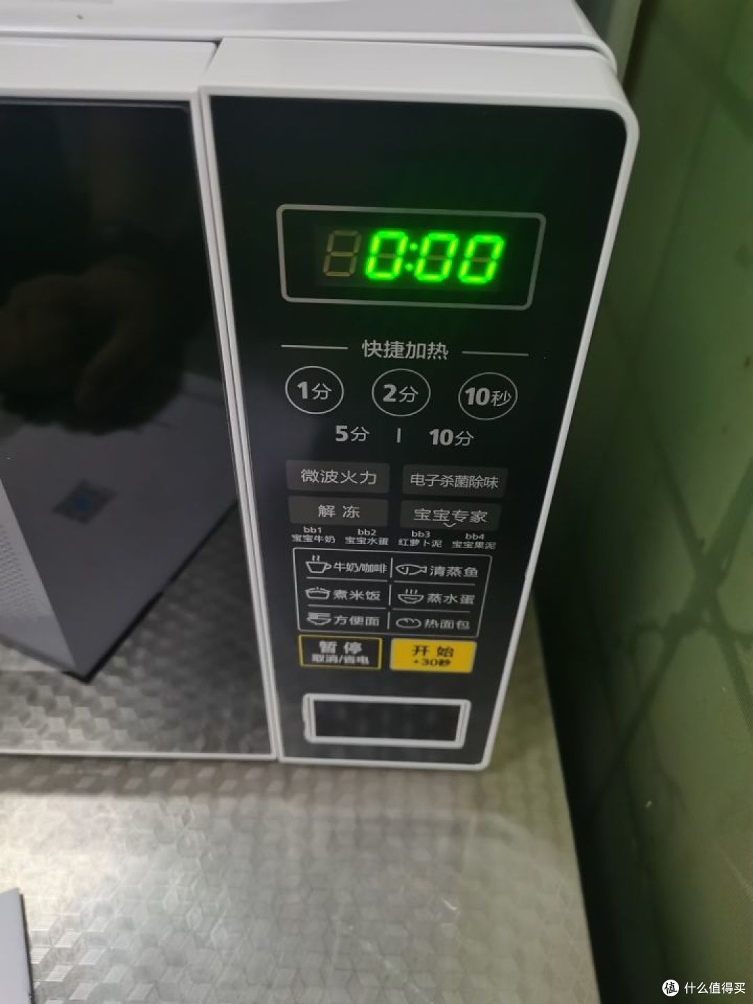 Midea/美的M1-L213C家用智能21L平板式转盘全自动微波炉开箱测评_微波炉_什么值得买
