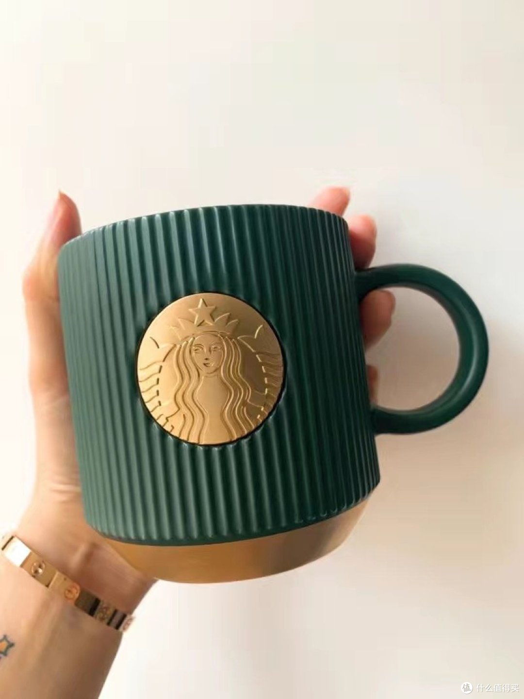星巴克杯子咖啡杯新款铜章墨绿陶瓷杯马克杯带勺水杯女神杯办公杯早餐杯新婚生日伴手礼节假日礼物ins创意_陶瓷杯_什么值得买