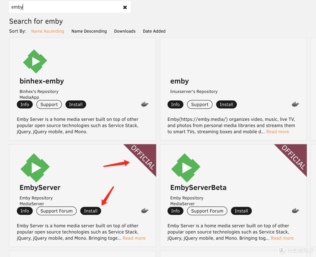 UNRAID docker 太好用了，安装新版 EMBY 开始管理媒体库吧_NAS存储_什么值得买