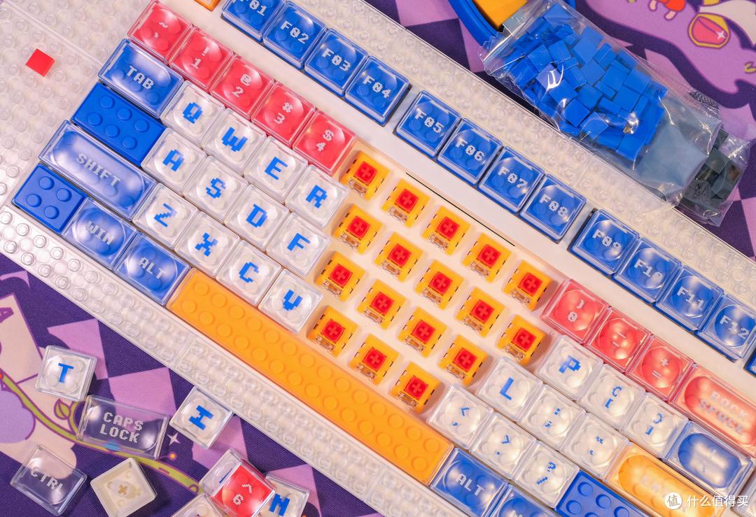 全网首发，MelGeek Pixel乐高积木机械键盘测评，乐高风格配色很帅_键盘_什么值得买