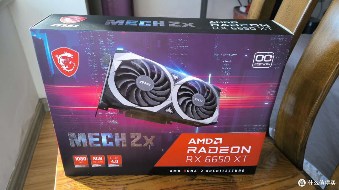 微星Radeon RX 6650XT MECH开箱_显卡_什么值得买