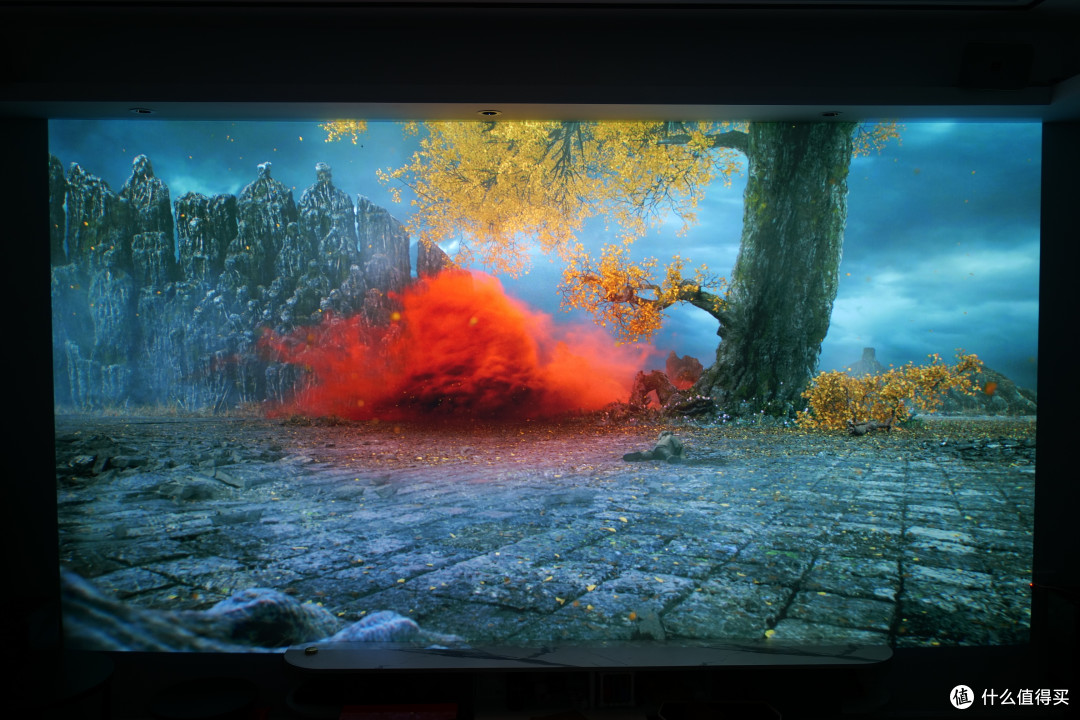 小客厅的180寸投影梦—Navitar SSW06 投影仪 ScreenStar 广角放大镜头,0.65X 测试使用经验分享_超短焦投影机_什么值得买