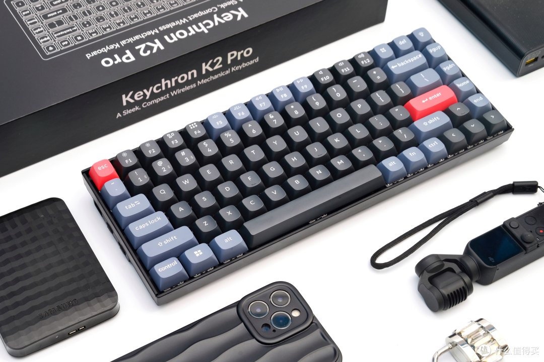 支持QMK&VIA，全键客制化！上手Keychron K2Pro机械键盘_键盘_什么值得买
