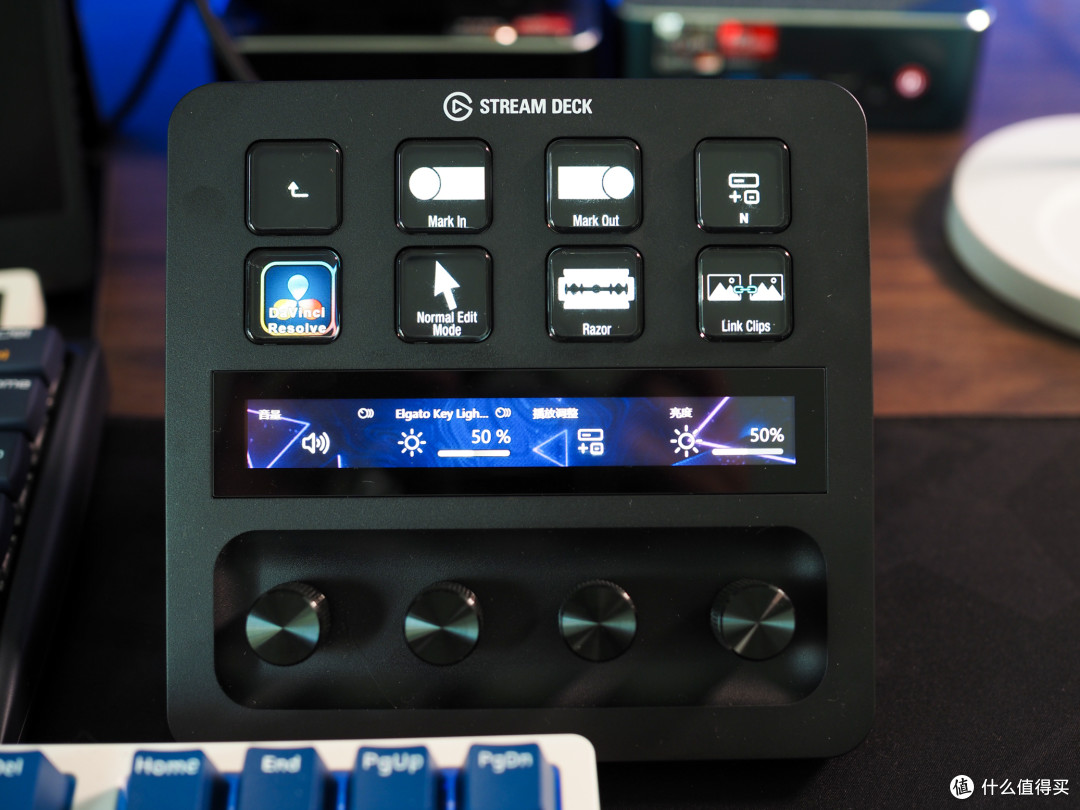 Elgato Stream Deck +增加旋钮和触屏，各领域工作流效率大增_智能设备_什么值得买