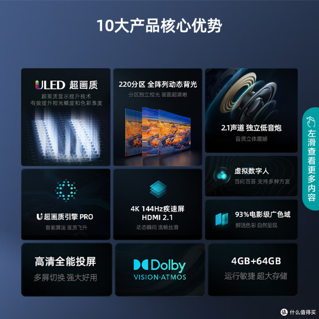 Hey！最近在寻找性价比高的大屏电视吗？618来了，海信电视75E5K 75英寸 ULED值得一看哦！_液晶电视_什么值得买