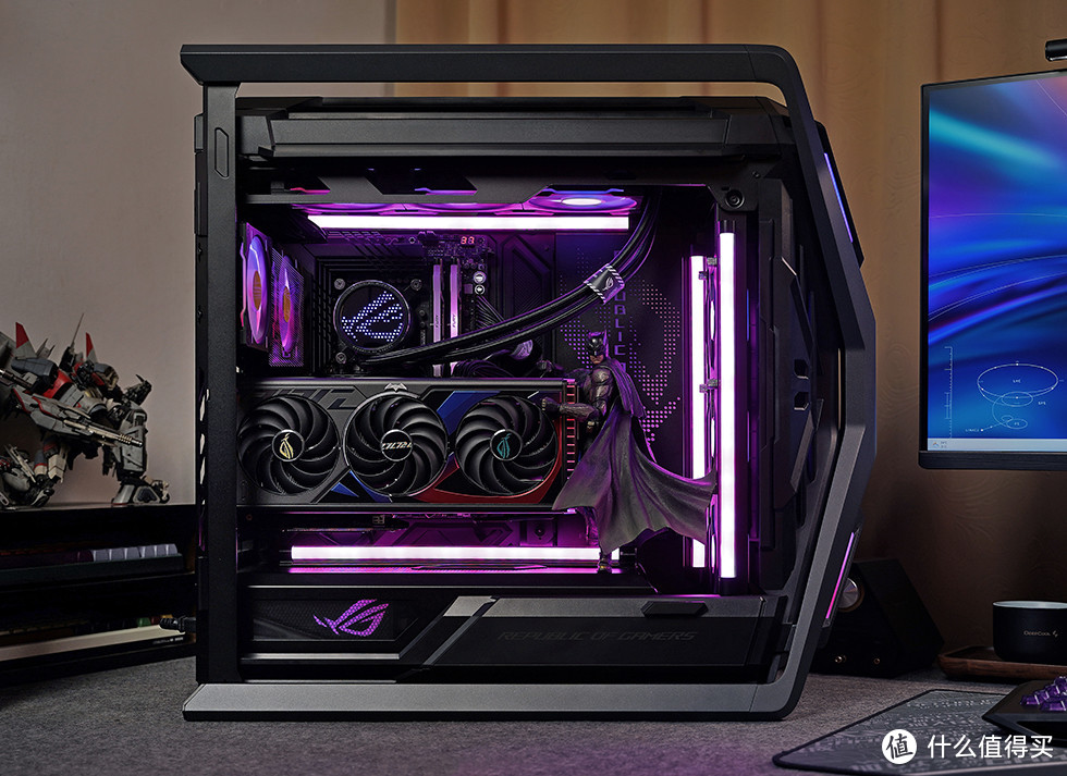 ROG 全家桶的桶！新选择 ROG HYPERION 创世神 701 机箱装机秀_机箱_什么值得买