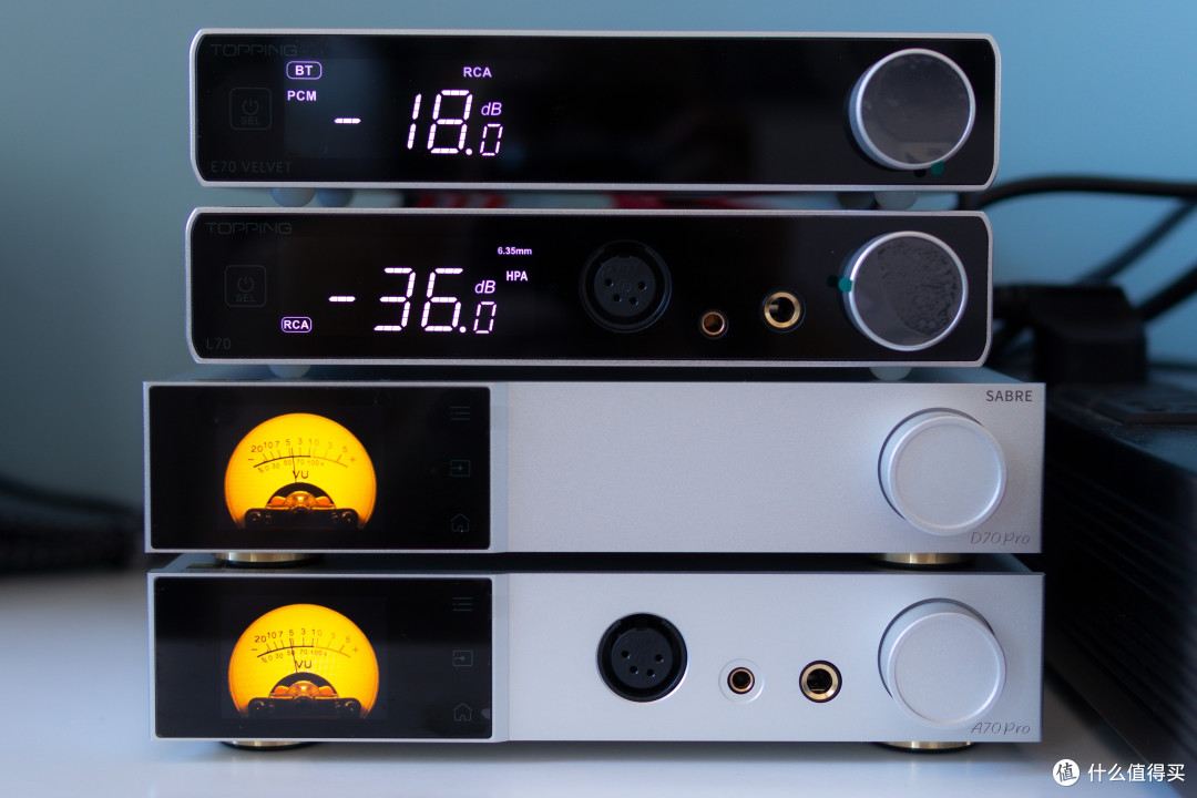 【耳边评测】声与形兼具的HiFi西装套——D70Pro SABRE与A70Pro_耳机放大器_什么值得买