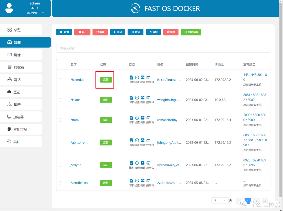Portainer的最佳平替？试试这款国产全中文的Docker可视化管理面板『FAST OS DOCKER』_NAS存储_什么值得买