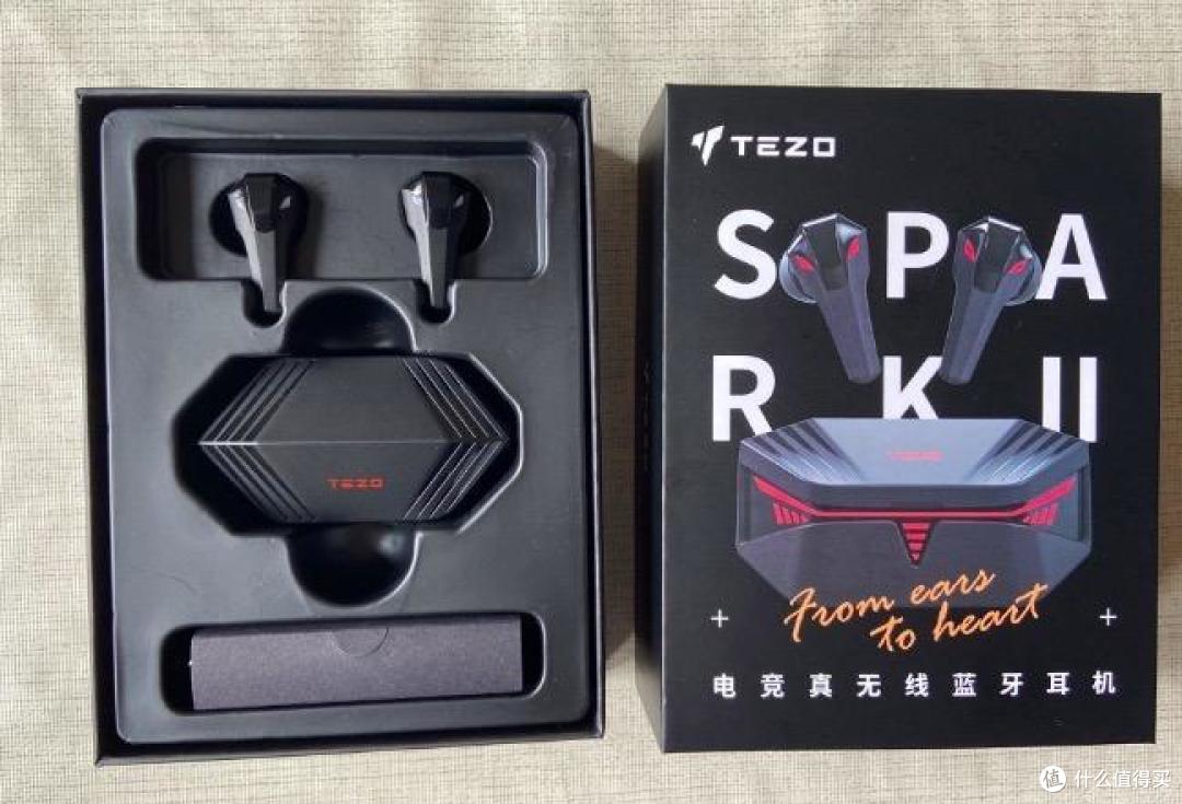 低延迟专业电竞游戏耳机，Tezo Spark火花Ⅱ体验分享！_蓝牙耳机_什么值得买