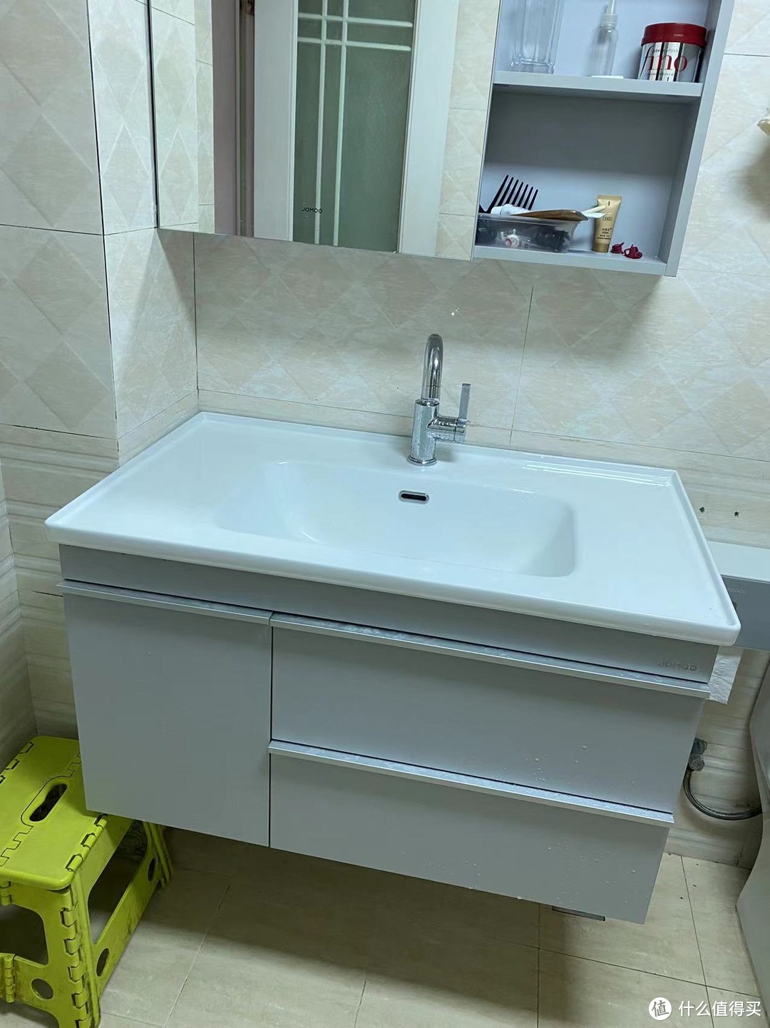 618家装必不可少，九牧洗漱台很不错！_浴室柜_什么值得买
