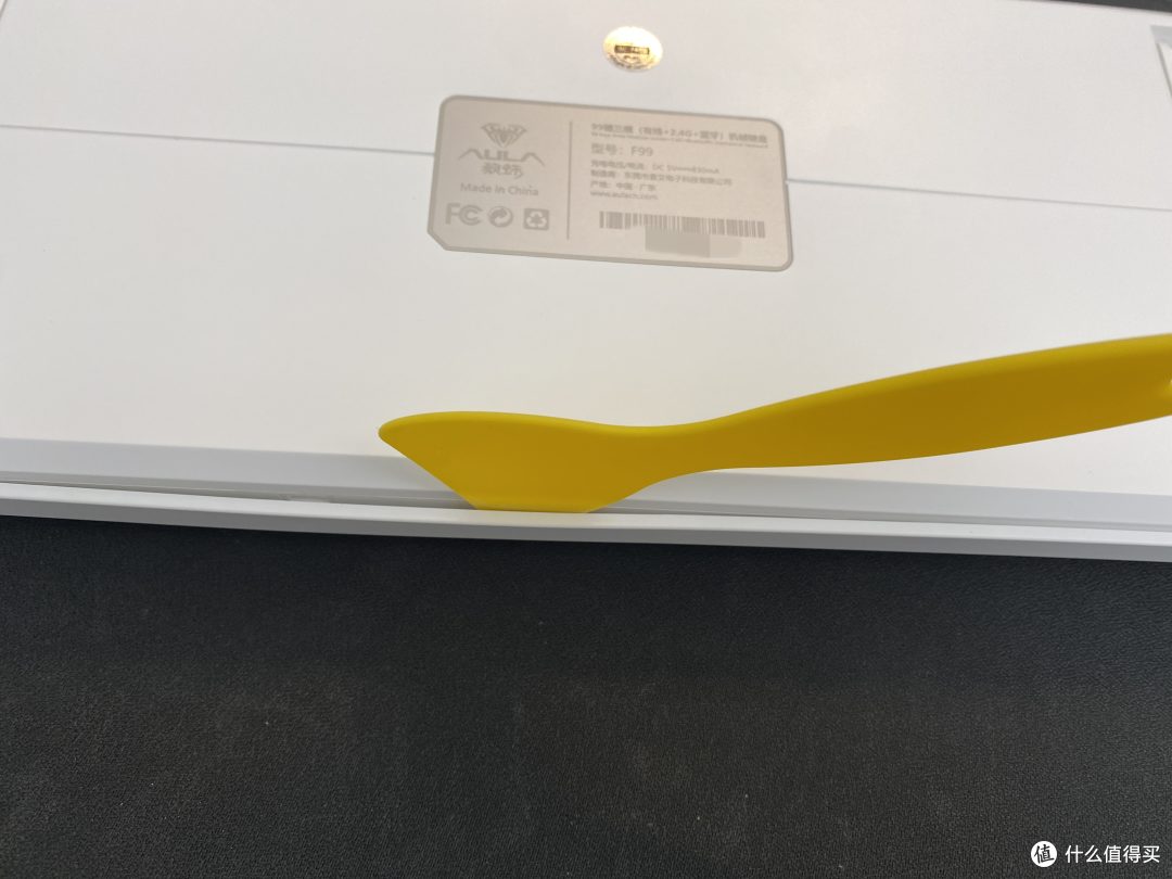 开箱狼蛛F99顶配Fr4沉金开槽版本，附拆解_键盘_什么值得买