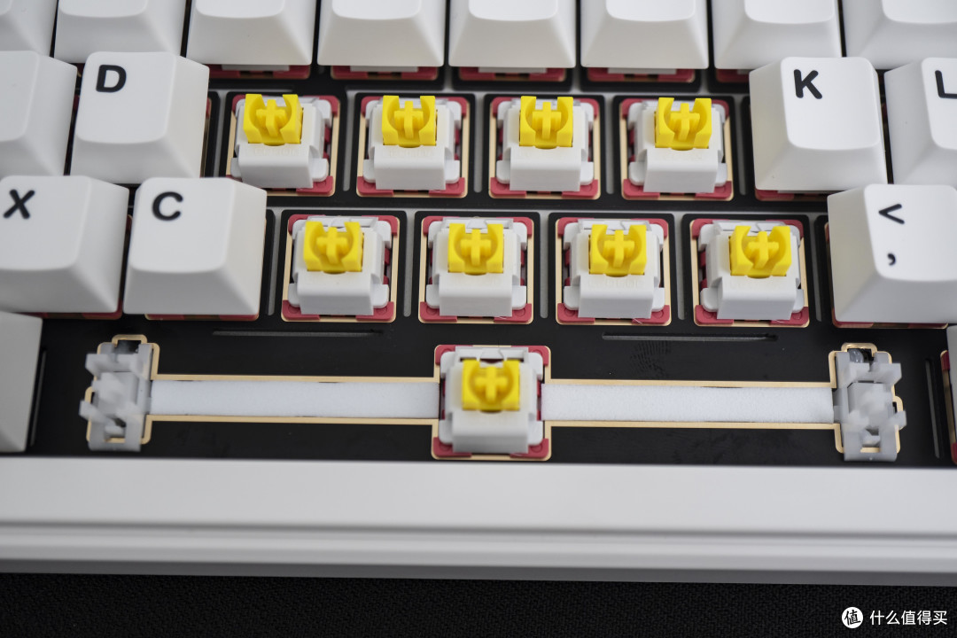 开箱狼蛛F99顶配Fr4沉金开槽版本，附拆解_键盘_什么值得买