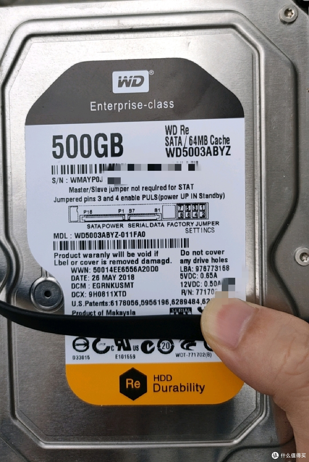 头铁还是傻？二手500g硬盘先手晒单_硬盘_什么值得买