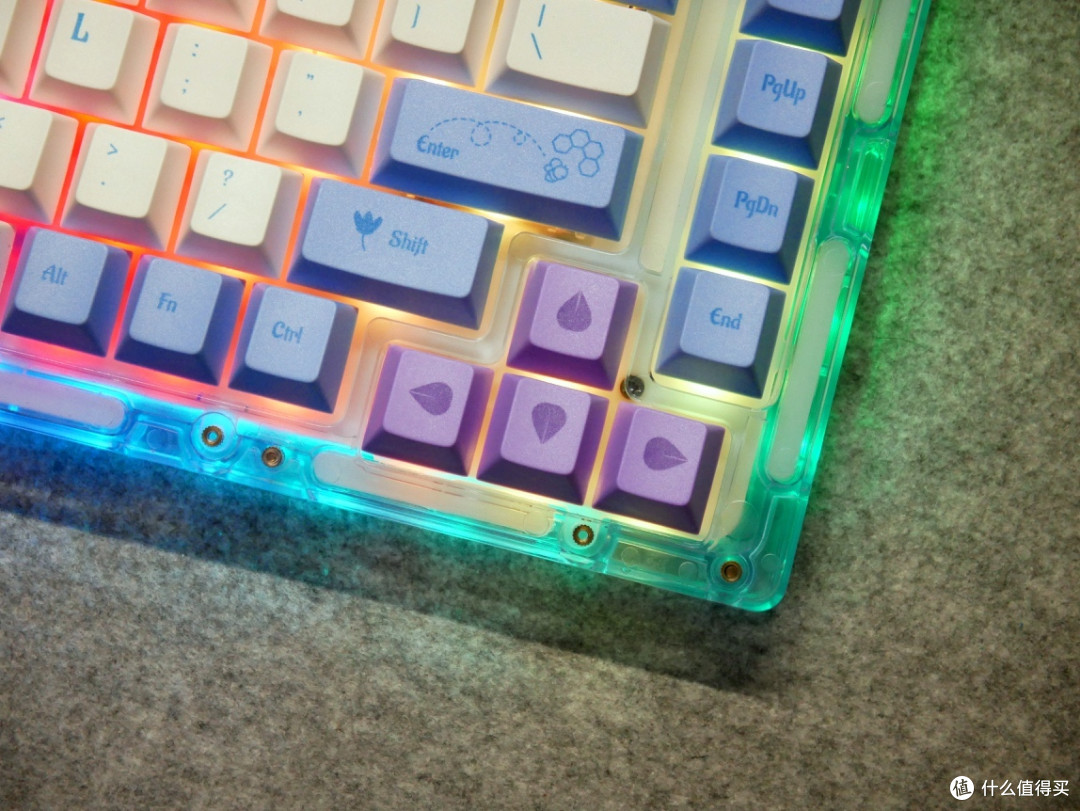 不一样的玩法——Miel M75 Blue Flurry蓝雪花三模机械键盘体验_键盘_什么值得买