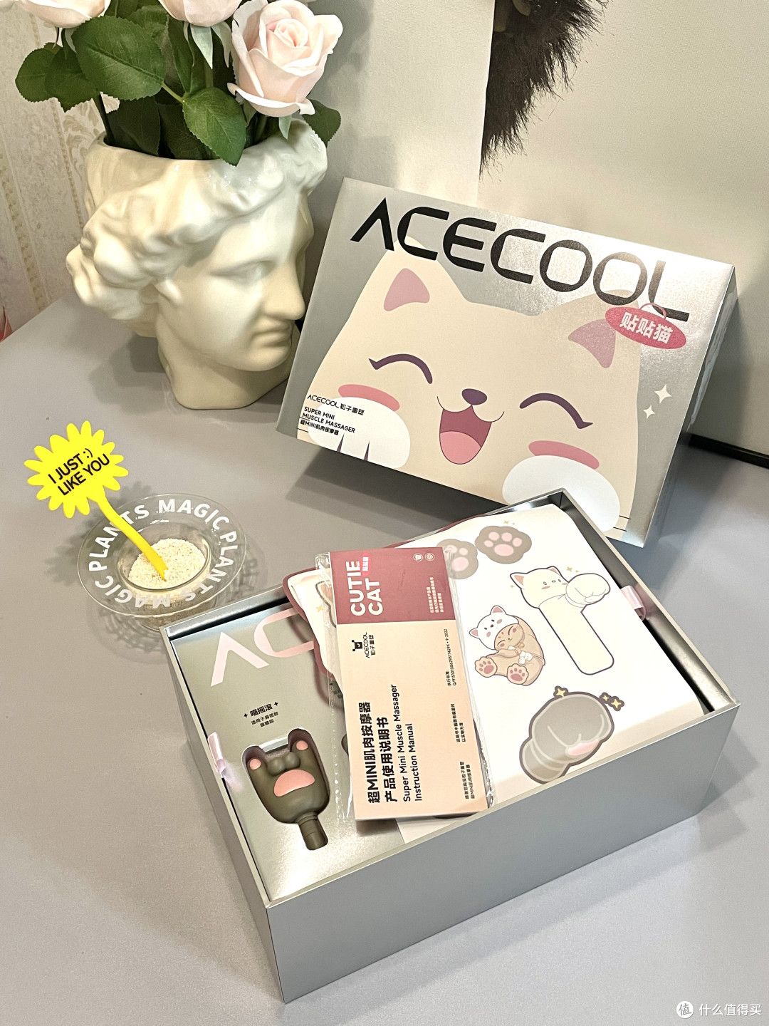 ACECOOL粒子重塑猫咪筋膜枪，心心念念了好久终于入手了_运动护具_什么值得买