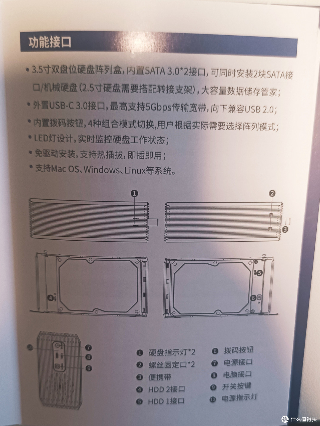 阿卡西斯EC-7352硬盘阵列盒开箱_存储配件_什么值得买