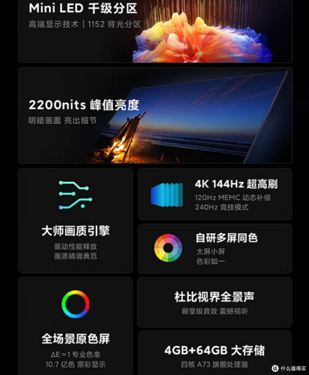 如何评价小米电视S Pro Mini-LED，有哪些值得关注的亮点？_电视_什么值得买