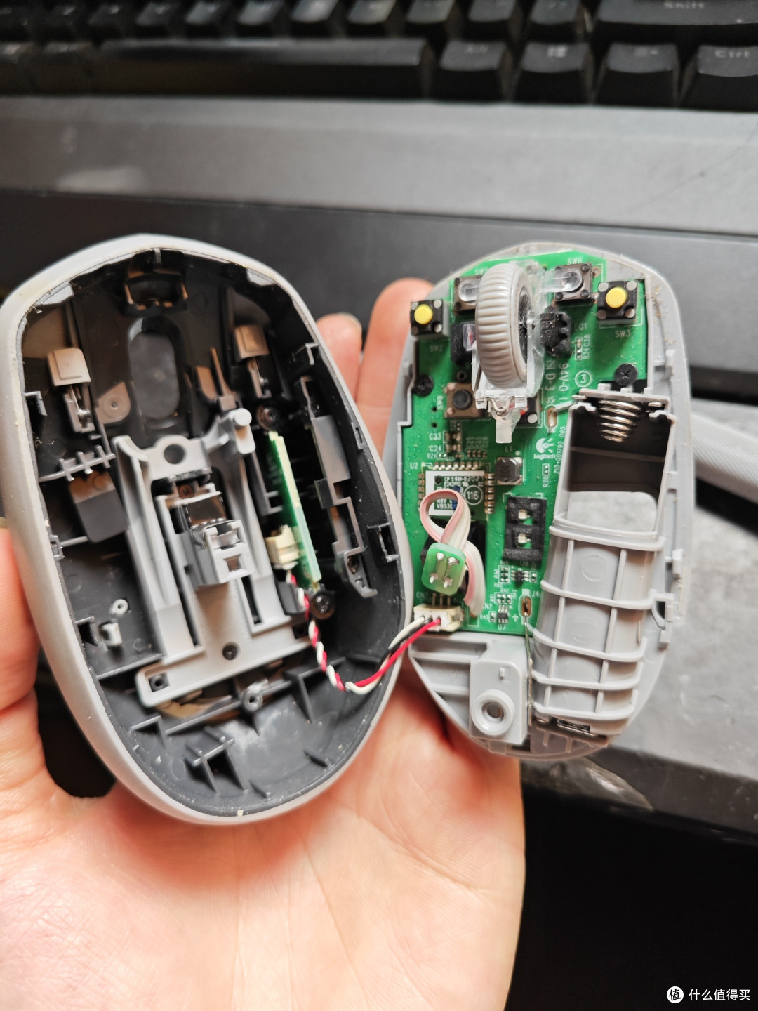 罗技M590更换微动_五金工具_什么值得买