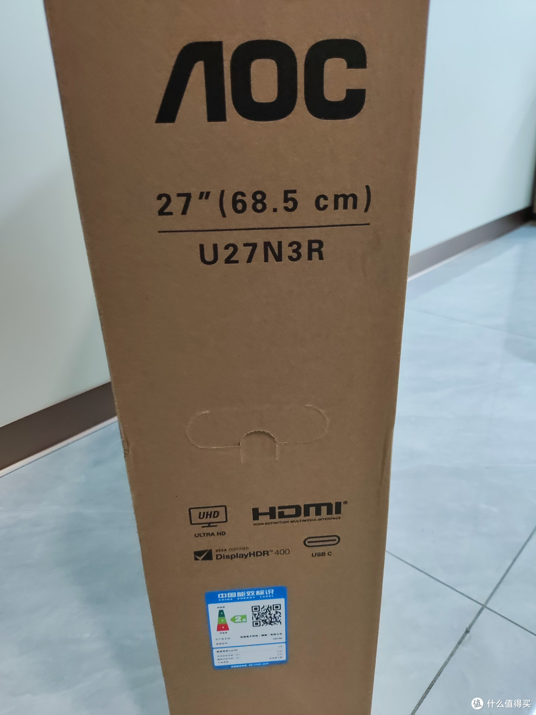 花了1499元买了一个AOC显示器。27寸4K显示器，效果不错_显示器_什么值得买