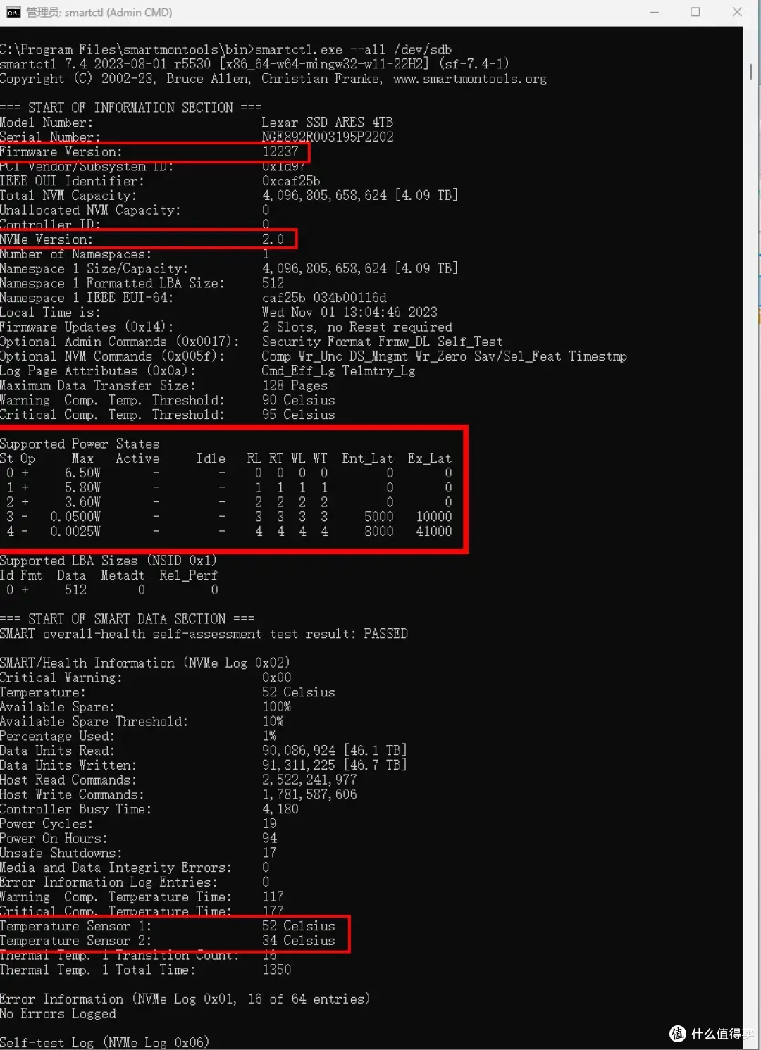 YMTC 232L+NVMe 2.0--Lexar ARES 4TB M.2 SSD专业向评测_硬盘_什么值得买