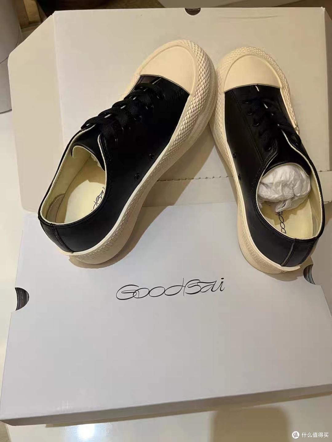 双十一购后晒之买的第一双goodbai_运动板鞋_什么值得买